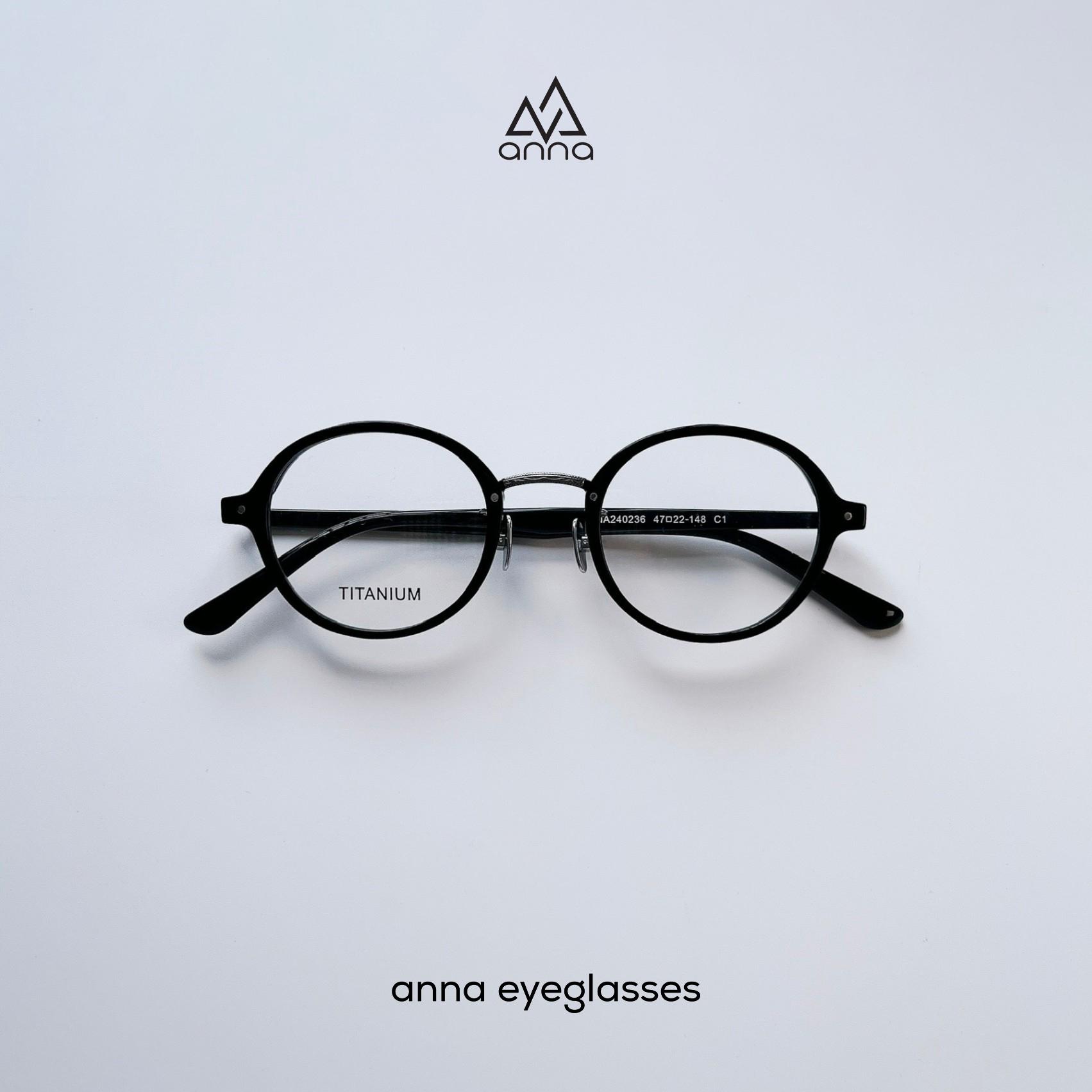 GK. GỌNG NHỰA CẦU KIM LOẠI TITAN CAO CẤP NA240236 (47.22.148) - Kính mắt Anna